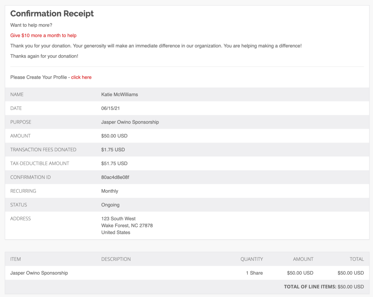 Donation Setup - REACH®