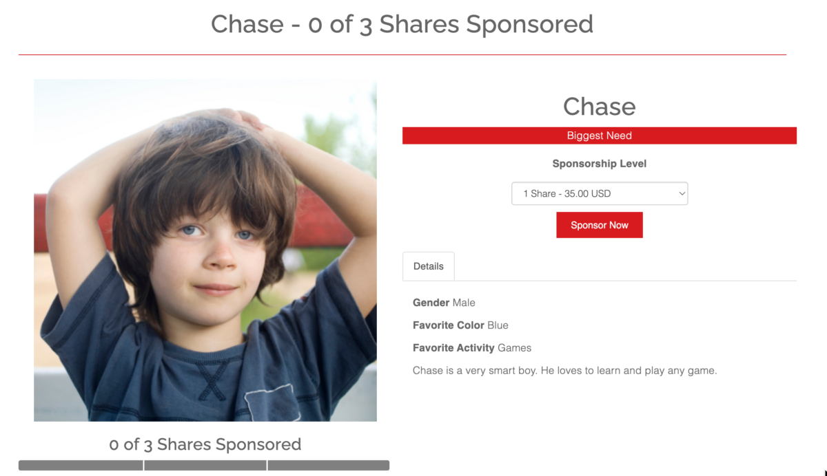 Biggest Need Sponsorships - REACH®