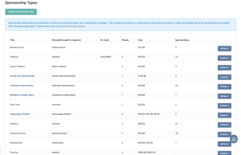 Child Sponsorship Software - Child Sponsorship Management - REACH®
