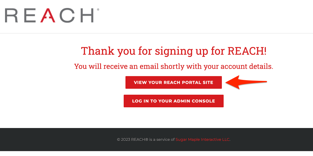 Viewing Your Public Site and Logging In - REACH®