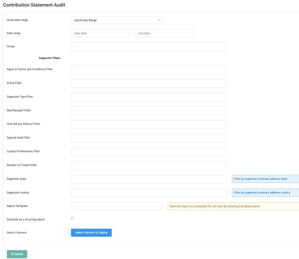 Contribution Statement Audit Report - REACH®