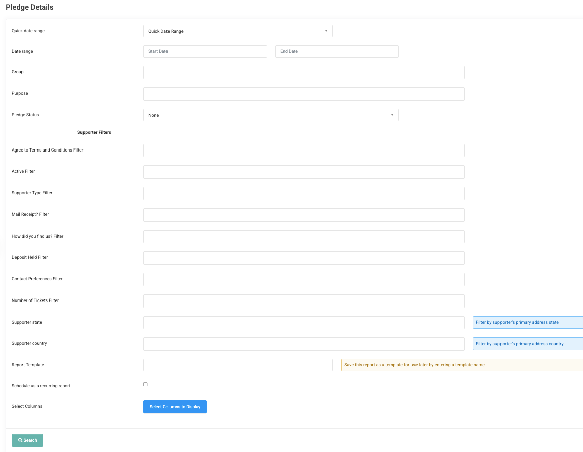Pledge Details Report - REACH®
